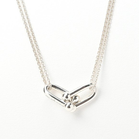Tiffany & Co. | Jewelry | Tiffany Co Hardware Large Double Link Pendant Necklace In Sterling ...